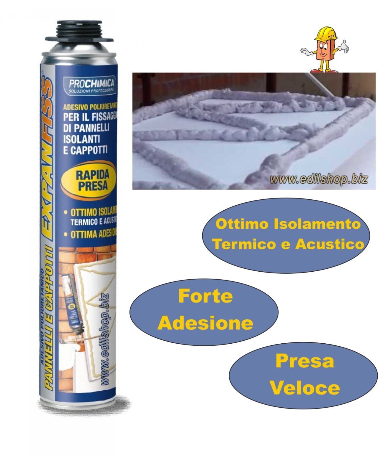 schiuma adesiva per cappotti - colla per cappotto termico